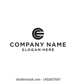 Letter Ce Circle Logo Design Vector Stock Vector (Royalty Free ...