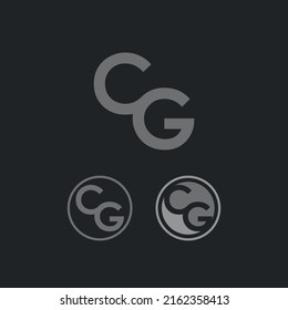 Letter Cg Logo Circle Shape Three Stock Vector (Royalty Free ...