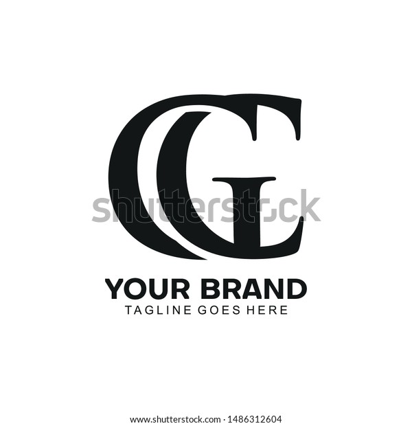 Letter CG logo Design icon template elements. Minimal Line Letter ...