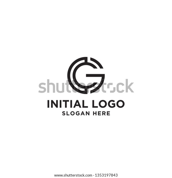 Letter Cg Logo Icon Template Stock Vector (Royalty Free) 1353197843 ...