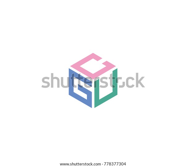 Letter Cgu Logo Template Hexagon Logo Stock Vector (Royalty Free ...