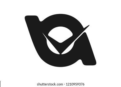 Letter Check Mark Logo Designs Inspiration Stock Vector (Royalty Free ...