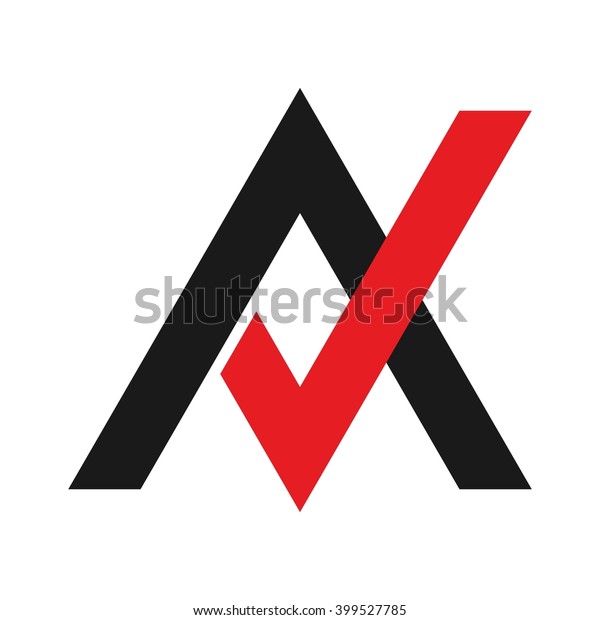 Letter Check Mark Logo Vector Stock Vector (Royalty Free) 399527785 ...