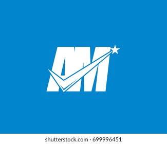 Letter Check Mark Logo White On Stock Vector (Royalty Free) 699996451 ...