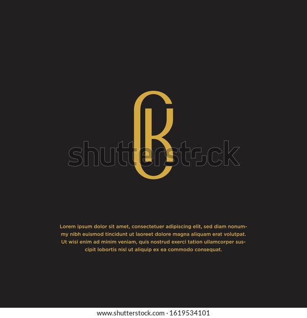 Letter Ckkc Logo Design Template Gold Stock Vector (Royalty Free ...