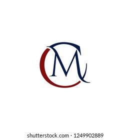 Letter Cm Creative Abstract Business Modern Stock Vector (Royalty Free ...