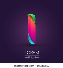 Letter Colorful Logo Vector Design Template Stock Vector (Royalty Free ...