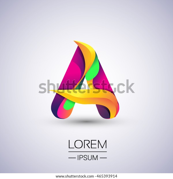 Letter Colorful Logo Vector Design Template Stock Vector (Royalty Free ...