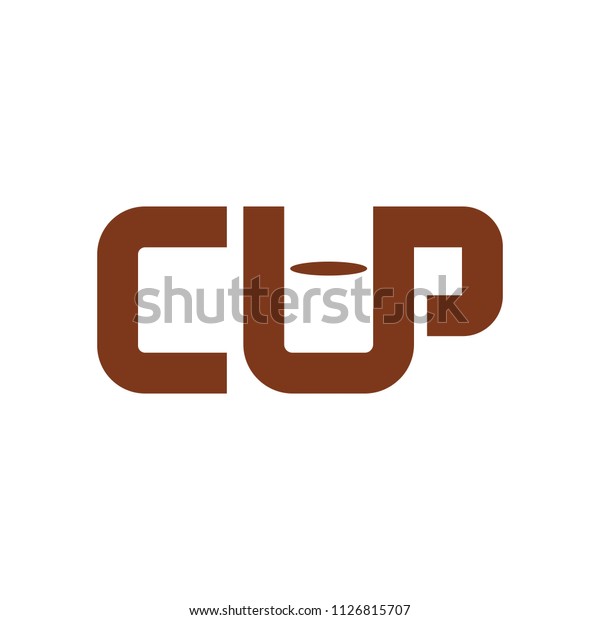 Letter Cup Simbol Cup Vector Logo Stock Vector (Royalty Free ...