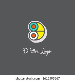 Letter D Alphabet Bold Comic Colorful Stock Vector (Royalty Free ...