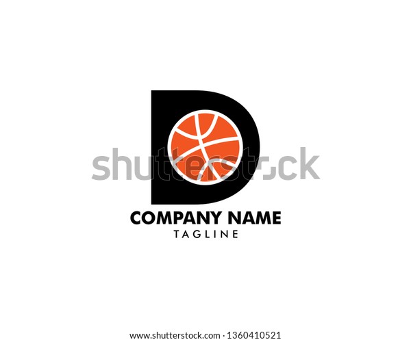Letter D Basketball Logo Template Stock Vector (Royalty Free ...