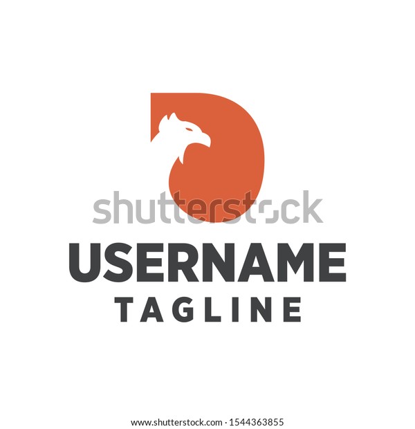 Letter D Bird Logo Design Concept Stock Vector (Royalty Free ...
