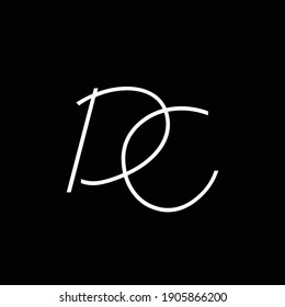 Letter D C Logo Design Vector Stock Vector (Royalty Free) 1905866200 ...