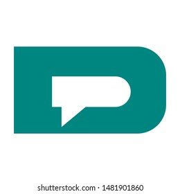 Letter D Chat Logo Design Vector Stock Vector (Royalty Free) 1481901860 ...