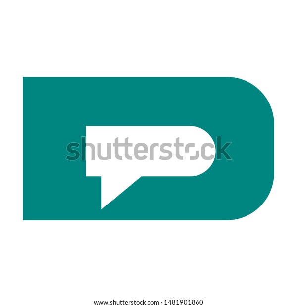 Letter D Chat Logo Design Vector Stock Vector (Royalty Free) 1481901860 ...