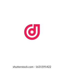 Letter D Circle Logo Design Concept Stock Vector (Royalty Free ...
