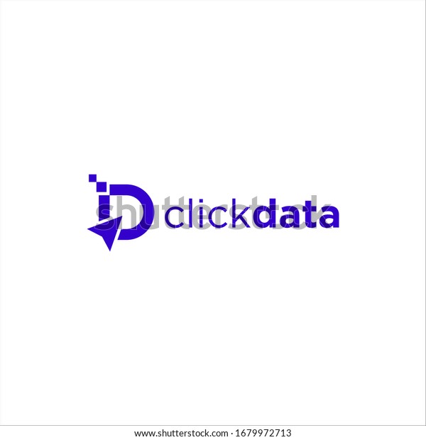 Letter D Click Data Icon Logo Stock Vector (Royalty Free) 1679972713 ...