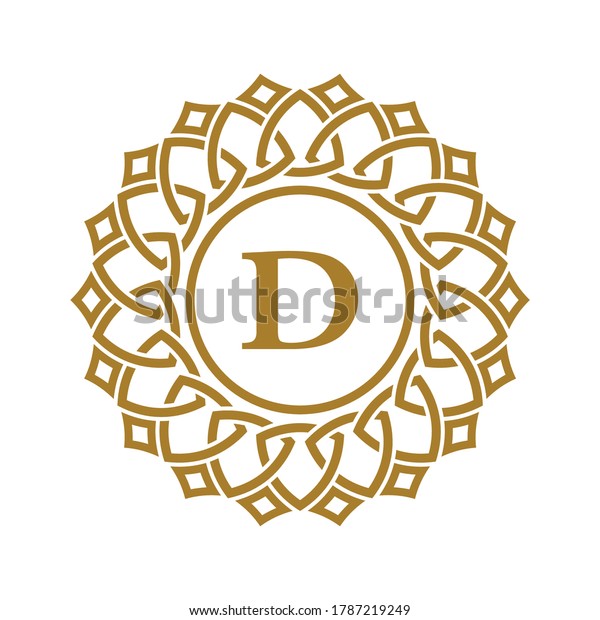Letter D Crest Logo Design Template Stock Vector (Royalty Free ...