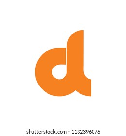 Letter D Curves Design Simple Logo Stock Vector (Royalty Free ...