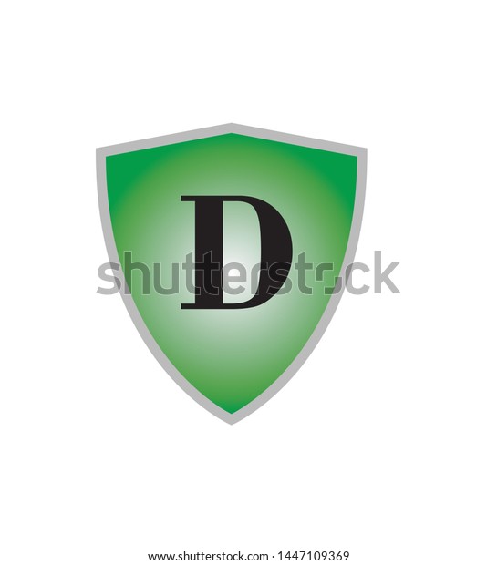 Letter D Dark Green Background Stock Vector (Royalty Free) 1447109369 ...