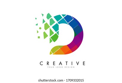Lettre D Design avec Illustration Vectorielle : image vectorielle de ...