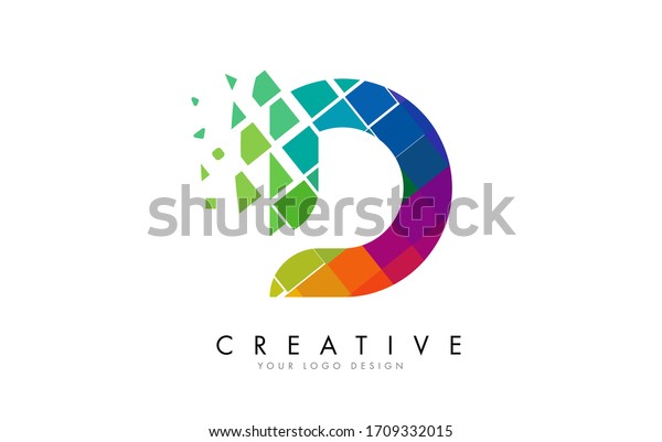 Lettre D Design avec Illustration Vectorielle : image vectorielle de ...