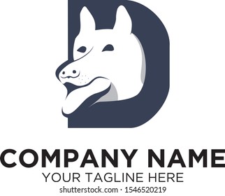 Letter D Dog Logo Template Stock Vector (Royalty Free) 1546520219 ...