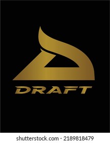 Letter D Draft Logo Icon Stock Vector (Royalty Free) 2189818479 ...