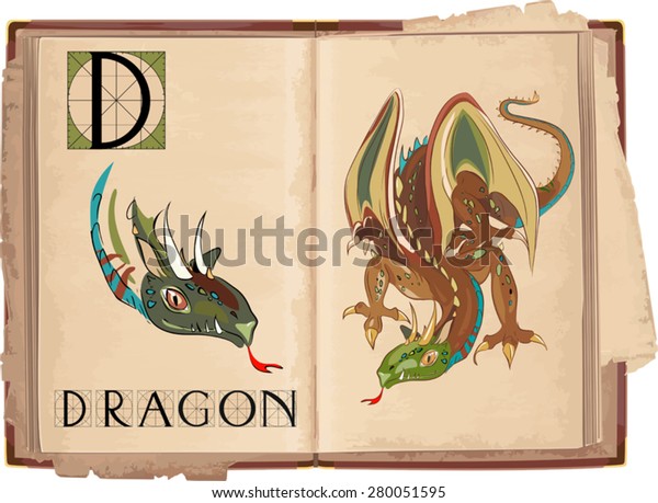 Letter D Dragon Stock Vector (Royalty Free) 280051595 | Shutterstock