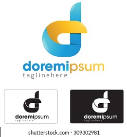 Letter D Generic Logo Concept Stock Vector (Royalty Free) 309302981 ...