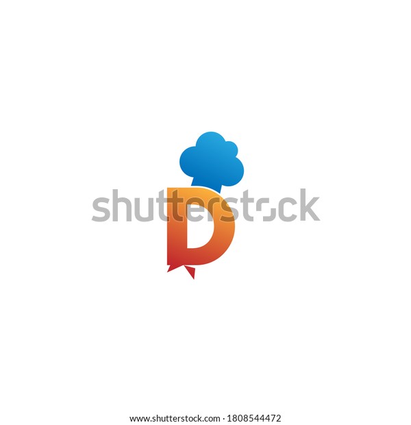 Letter D Hat Chef Icon Logo Stock Vector (Royalty Free) 1808544472 ...