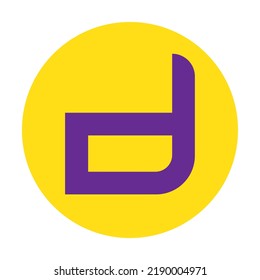 Letter D Icon Design Concept Stock Vector (Royalty Free) 2190004971 ...