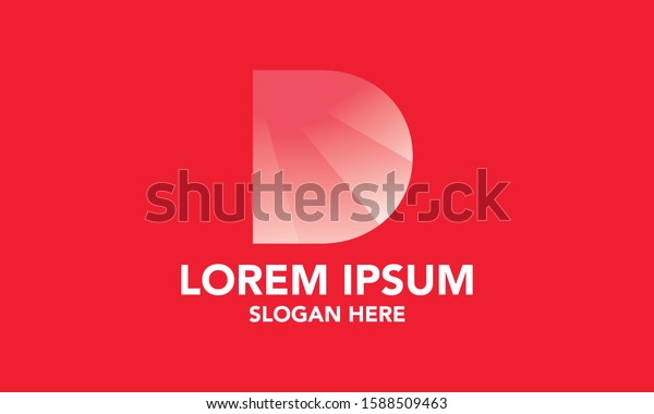 Letter D Light Logo Design Inspiration Stock Vector (Royalty Free ...