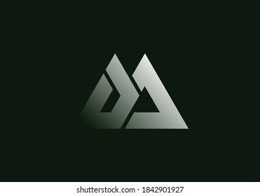 Letter D M Logo Design Vector Stock Vector (Royalty Free) 1842901927 ...