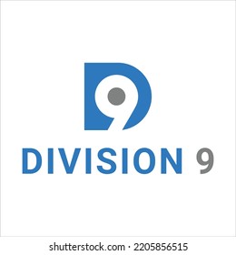 Letter D Nine Logo Design Stock Vector (Royalty Free) 2205856515 ...