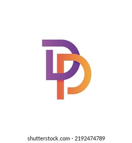 Letter D P Logo Design Stock Vector (Royalty Free) 2192474789 ...