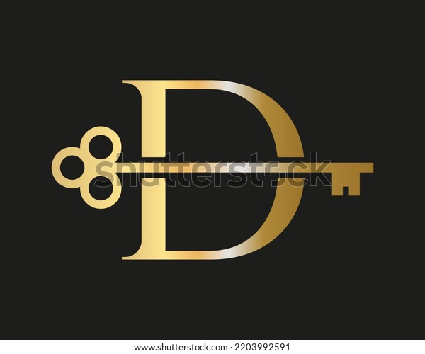 Letter D Real Estate Logo Concept Stock Vector (Royalty Free ...