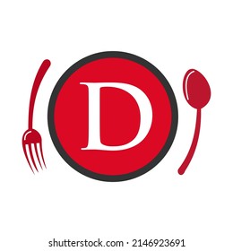 Letter D Restaurant Logo Restaurant Logotype Stock Vector (Royalty Free ...
