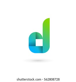 Letter D Ribbon Logo Icon Design Stock Vector (Royalty Free) 562808728 ...