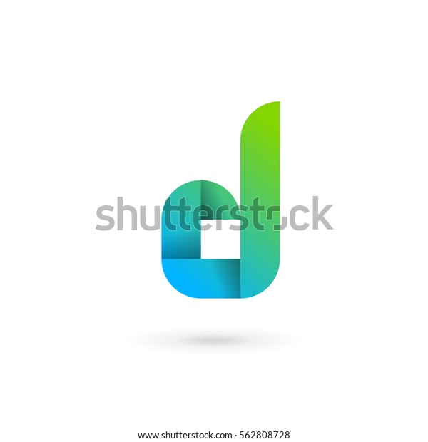 Letter D Ribbon Logo Icon Design Stock Vector (Royalty Free) 562808728 ...