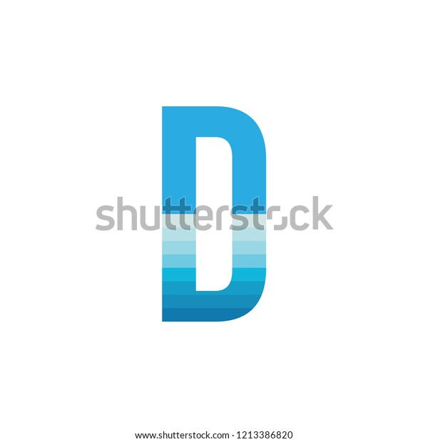 Letter D Sea Wave Logo Stock Vector (Royalty Free) 1213386820 ...