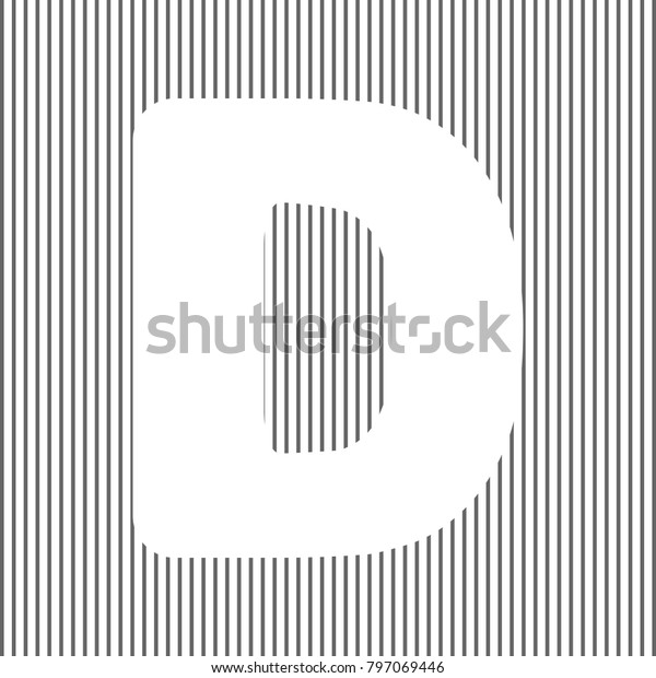 Letter D Sign Design Template Element Stock Vector (Royalty Free ...