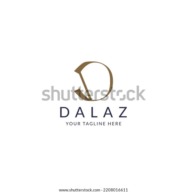 Letter D Simple Logo Design Initial Stock Vector (Royalty Free ...