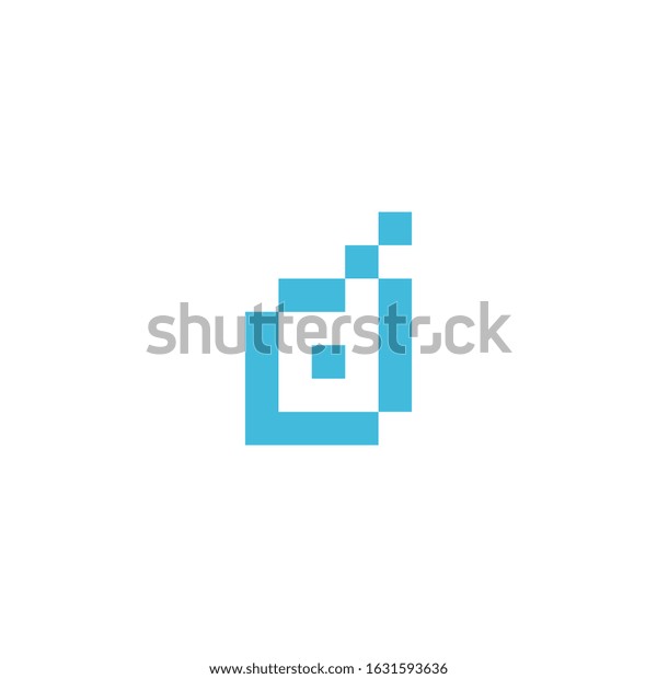 Letter D Square Logo Design Concept Stock Vector (Royalty Free ...