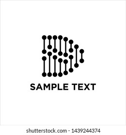Letter D System Logo Stock Design Stock Vector (Royalty Free ...