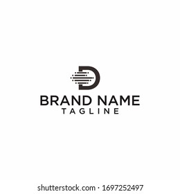 Letter D Tech Logo Design Vector Stock Vector (Royalty Free) 1697082352 ...