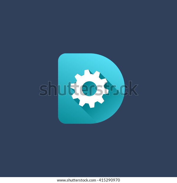 Letter D Technology Logo Icon Design Stock Vector (Royalty Free) 415290970