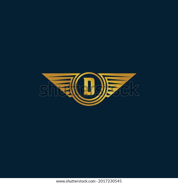 Letter D Wings Logo Template Stock Vector (Royalty Free) 2017230545 ...