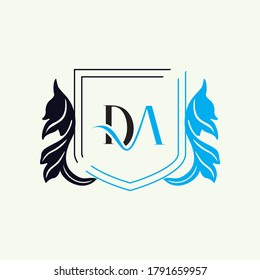 Letter Da Logo Icon Flat Vector Stock Vector (Royalty Free) 1791659957 ...
