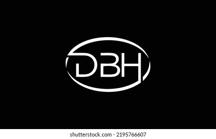 Letter Dbh Initial Logo Design Template Stock Vector (Royalty Free ...